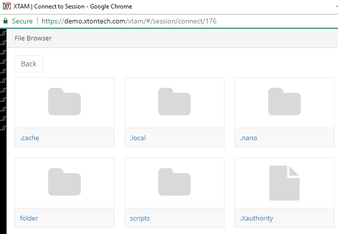 XTAM-FileBrowser-SelectTargetFolder - Xton Technologies