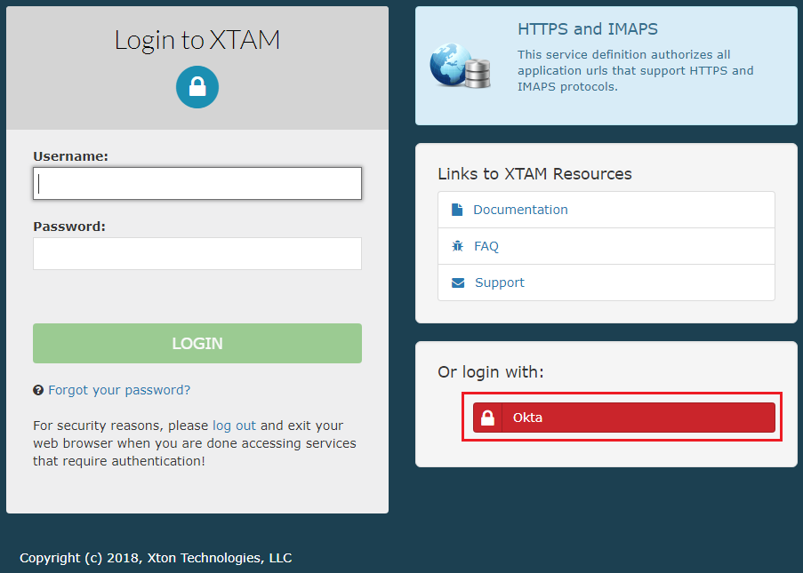 FAQ-Okta-XTAM-Button - Xton Technologies