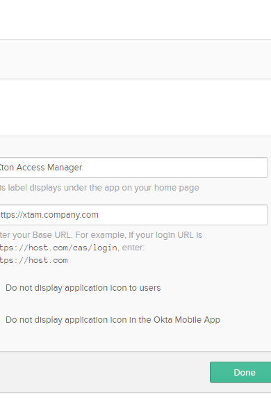 Faq Okta Xtam General Settings Configuration Xton Technologies