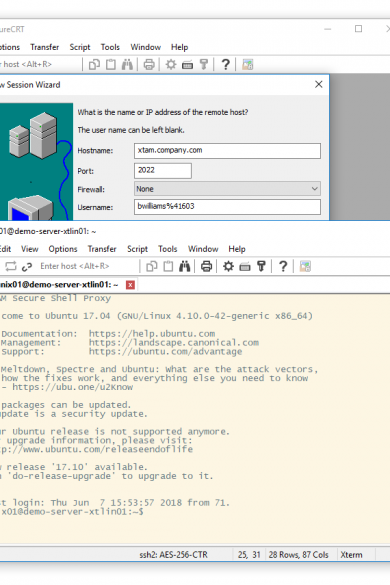 FAQ-XTAM-PAM-SSH-Connection-SecureCRT - Xton Technologies