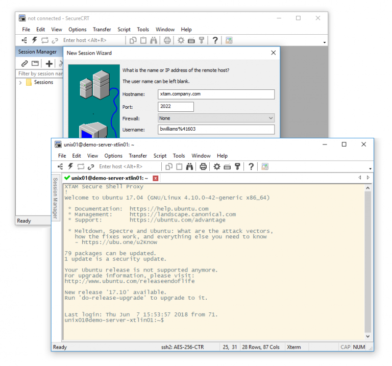 FAQ-XTAM-PAM-SSH-Connection-SecureCRT - Xton Technologies