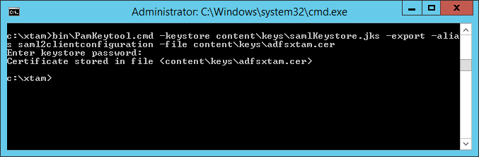 XTAM-ADFS-Generate-XTAM-Certificate - Xton Technologies