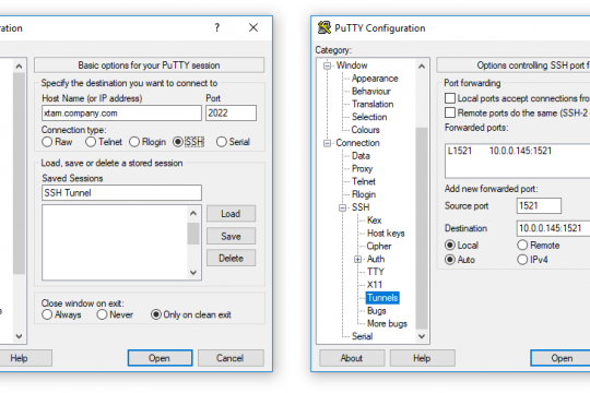 FAQ-XTAM-SSH-Tunnel-PuTTY-Example - Xton Technologies