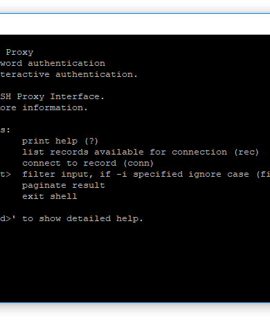 XTAM-SSH-Proxy-Interface-Help-Command - Xton Technologies