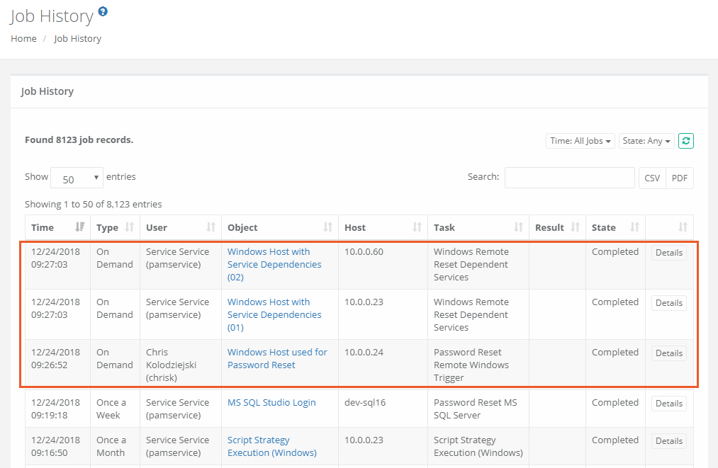DomainServiceAccount-JobHistory-Outline - Xton Technologies