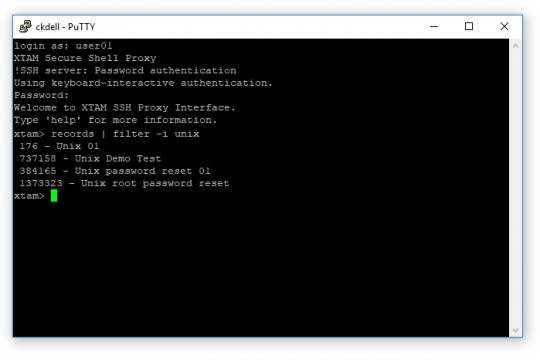 XTAM-SSH-Proxy-Interface-Filter-Command - Xton Technologies