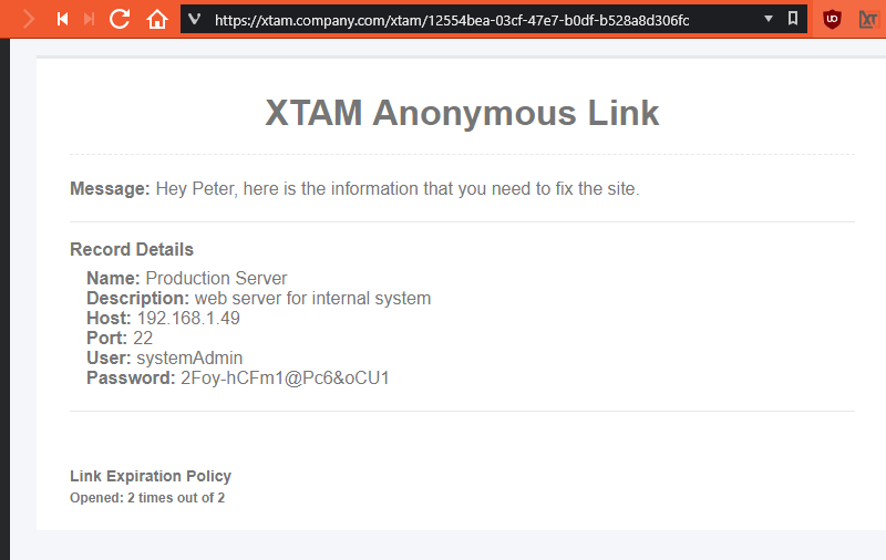 FAQ-Anonymous-Links-Record-Link-URL - Xton Technologies