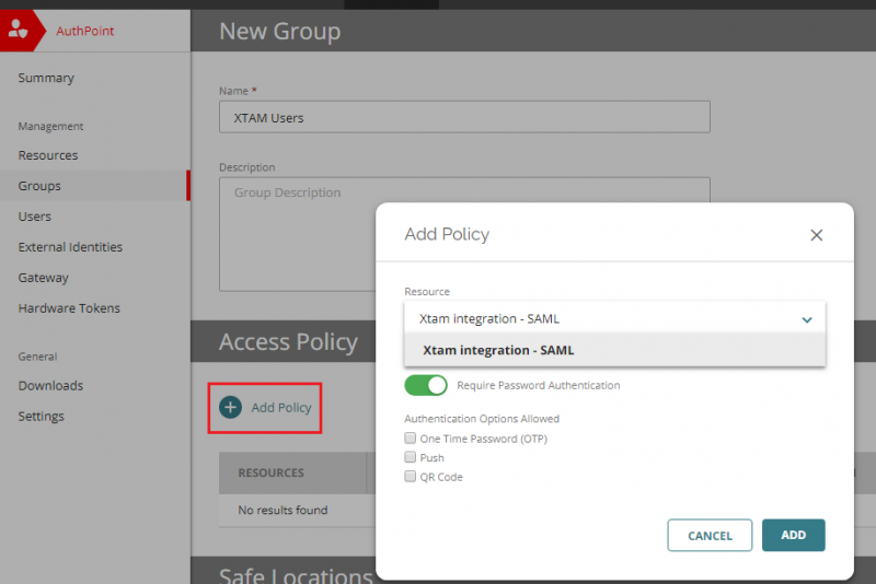 XTAM-AuthPoint-Groups-Access-Policy - Xton Technologies